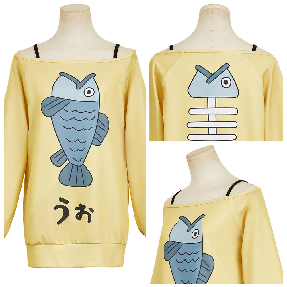 Dandadan Momo Ayase Yellow Hoodie Costume Outfits – Anicossky