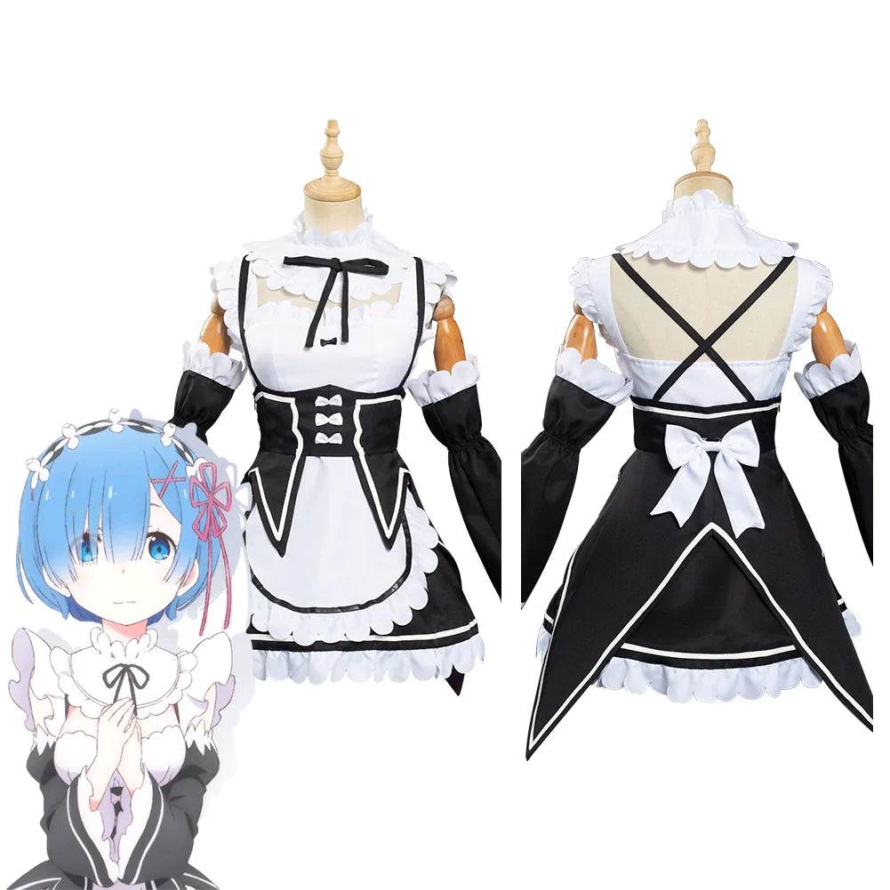 Re: Life in a Different World from Zero Rem Outfit Cosplay Costume ...