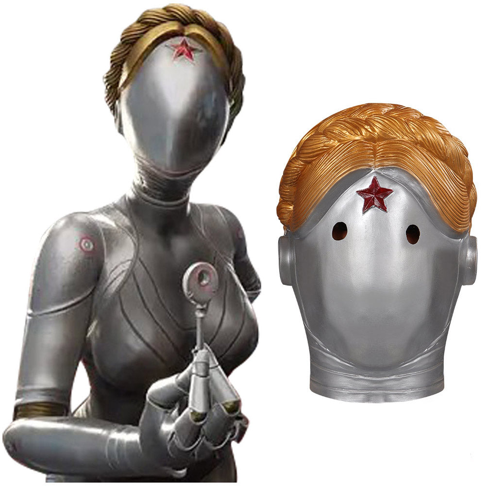 Atomic Heart Female Robot Mask Cosplay Latex Masks Helmet Masquerade H ...