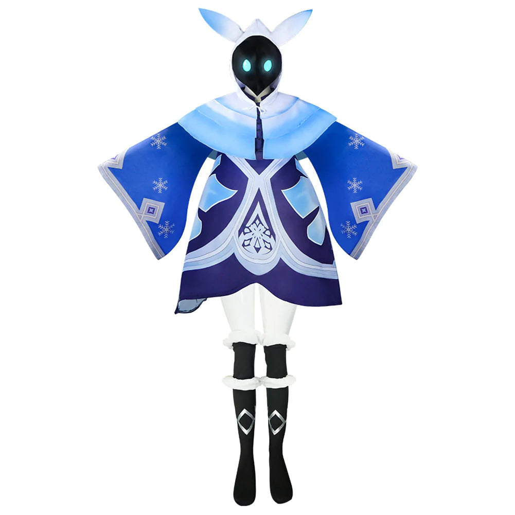 Genshin Impact Cryo Abyss Mage Cosplay Costume Outfits Halloween Carni ...