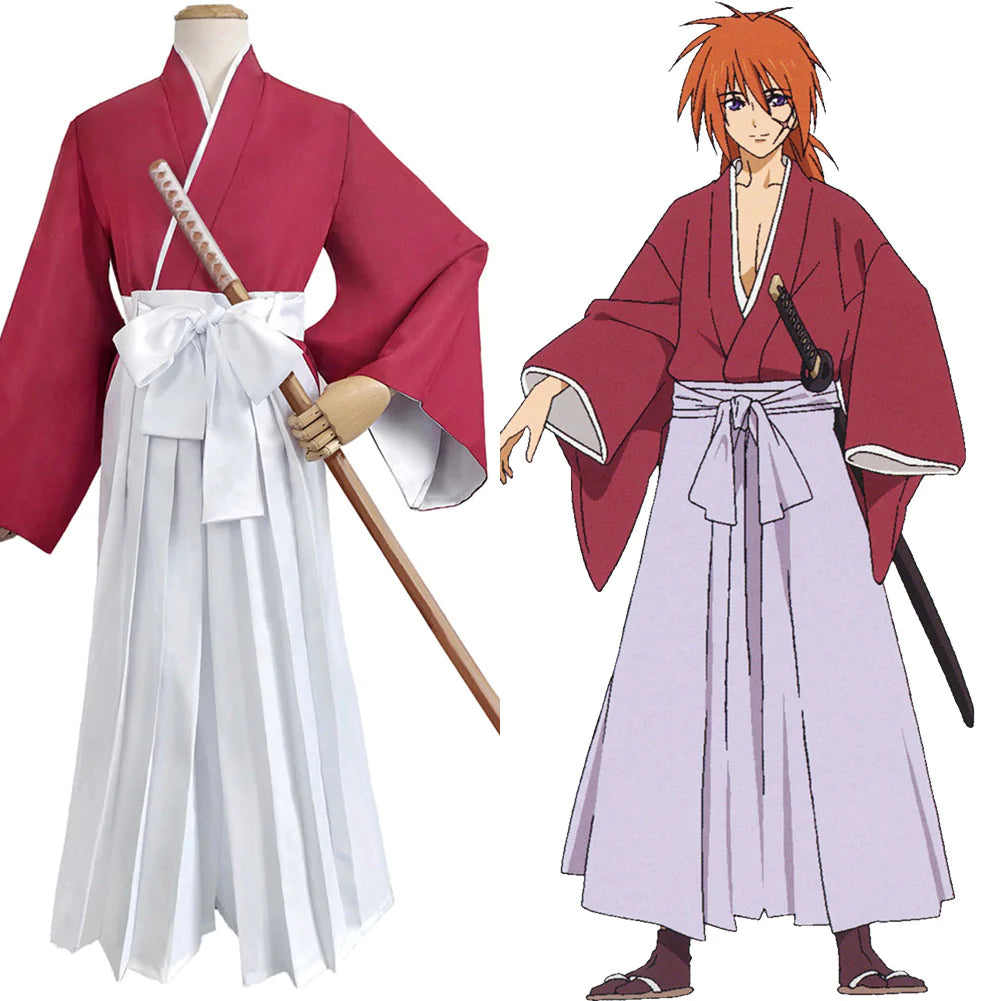 Rurouni Kenshin Himura Kenshin Cosplay Costume Outfits Halloween Carni ...