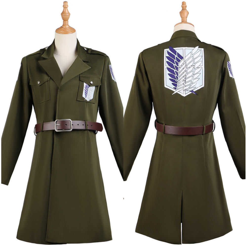 Attack On Titan Levi Ackerman Coat Cosplay Costume Halloween Carnival ...