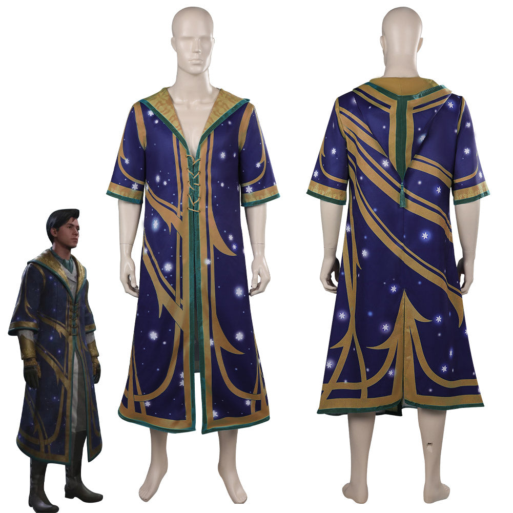 Hogwarts Legacy Professor Merlin Cosplay Costume Coat Outfits Hallowee ...