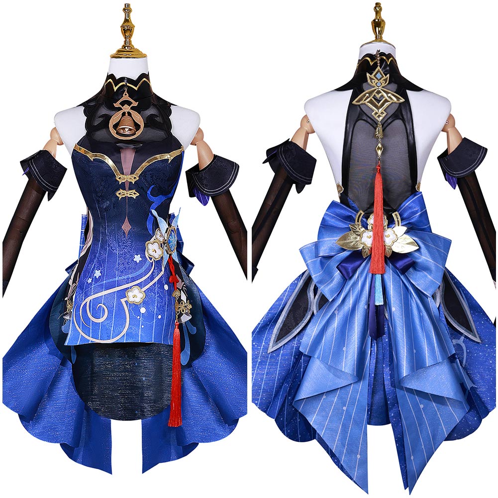 Genshin Impact Ganyu Lantern Rite Cosplay Outfits Halloween Carnival C ...