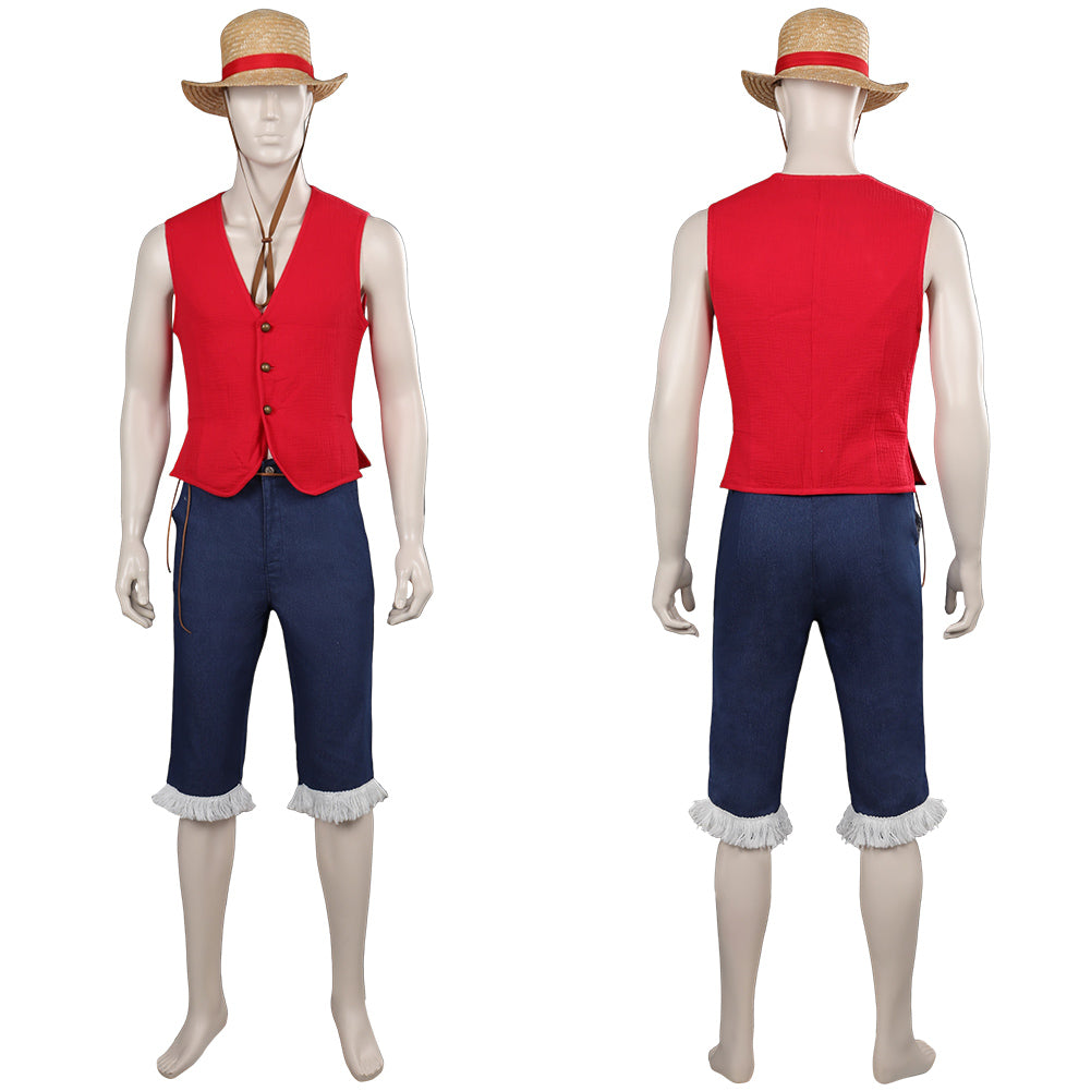 One Piece Luffy suit Cosplay Costume Halloween Carnival Outfits – Anicossky