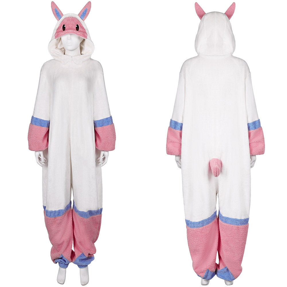 Palworld Melpaca Plush one-piece pajamas Cosplay Costume Outfits ...